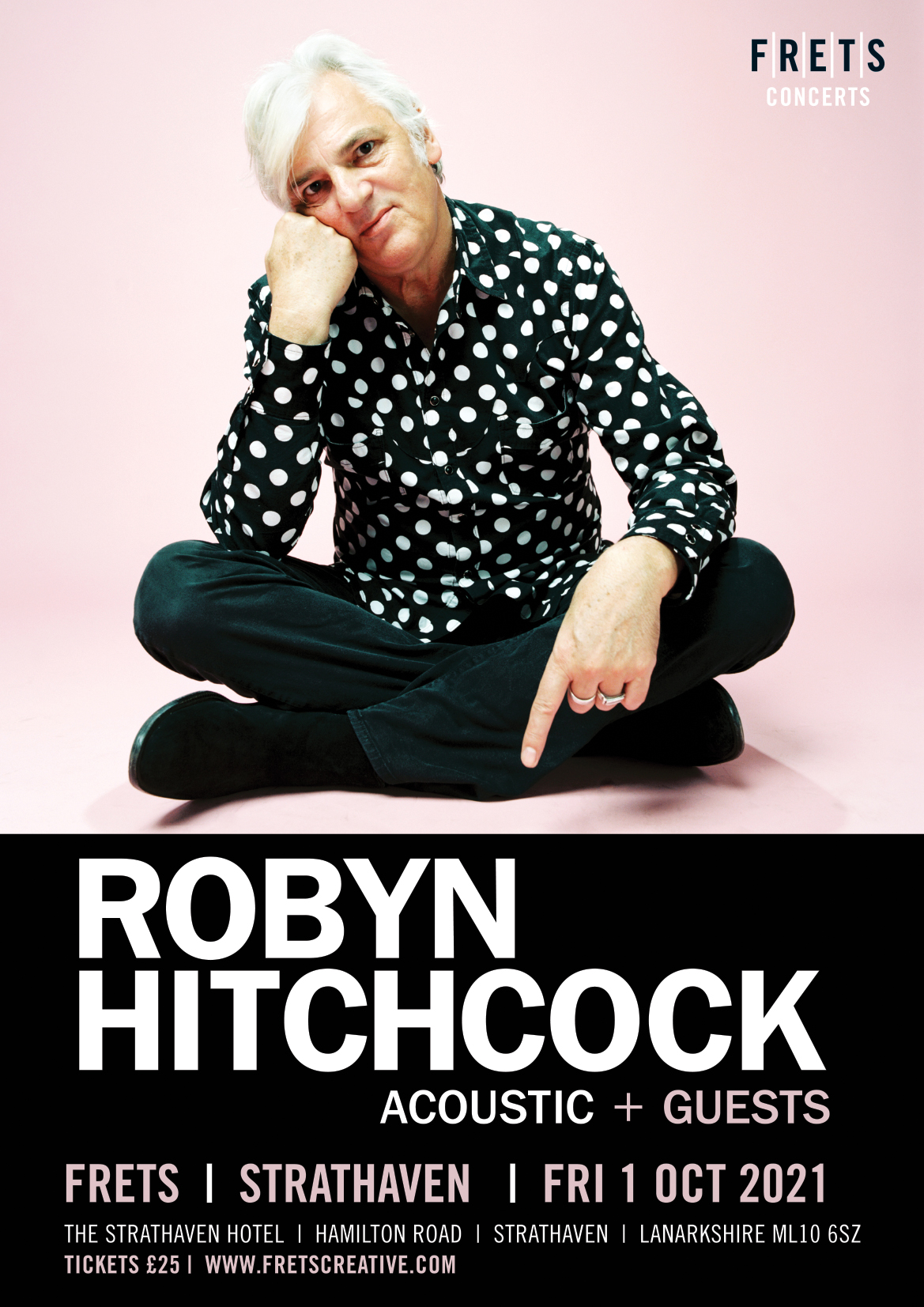 ROBYN HITCHCOCK acoustic concert at FRETS, Friday 1st Oct 2021 – FRETS CREATIVE